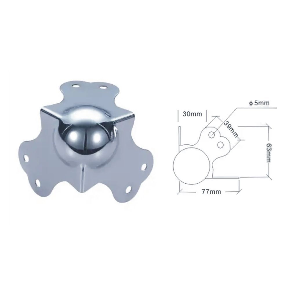 ACC208 Flight Case Ball corners Metal